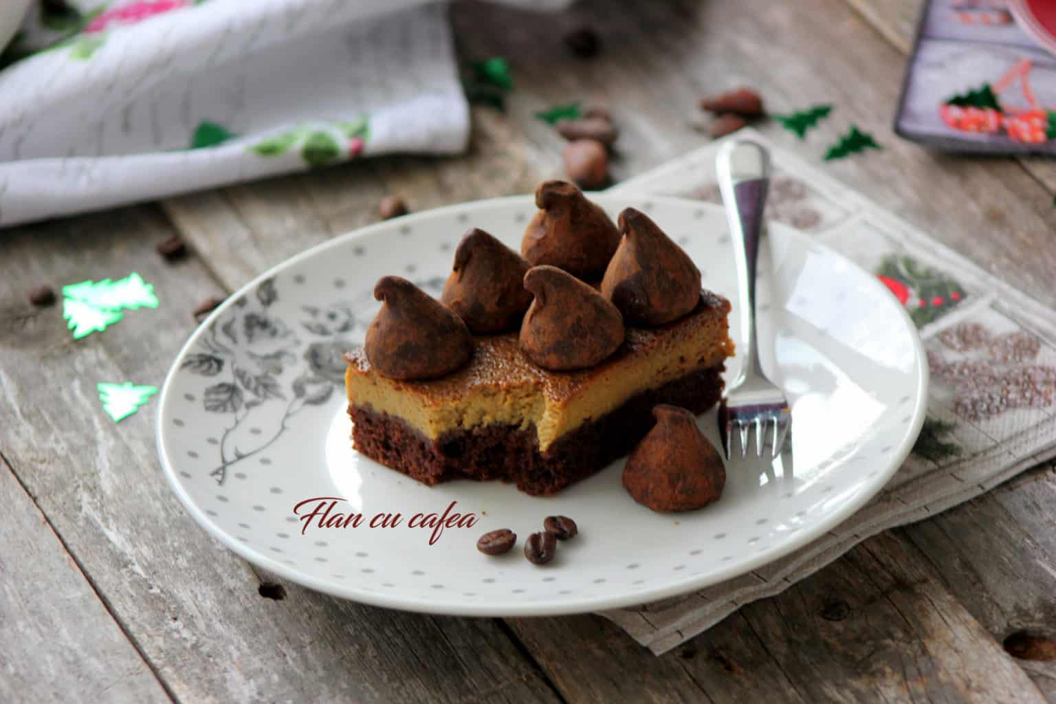 Flan cu cafea si blat - LauraSweets.ro