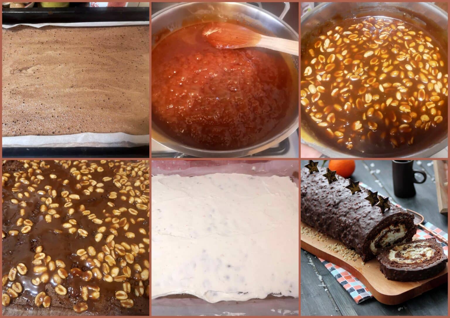 Rulada Snickers - LauraSweets.ro